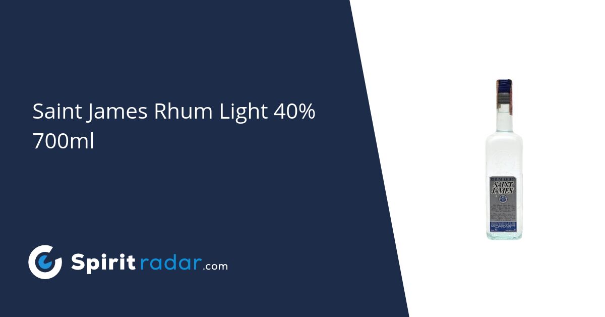 Saint James Rhum Light 40% 700ml - Spirit Radar