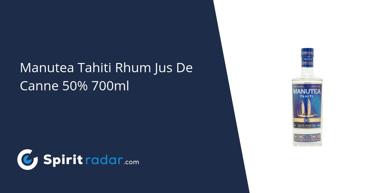 Manutea Tahiti Rhum Jus De Canne 50% 700ml - Spirit Radar