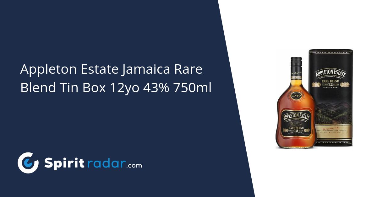 Appleton Estate Jamaica Rare Blend Tin Box 12yo 43% 750ml - Spirit Radar