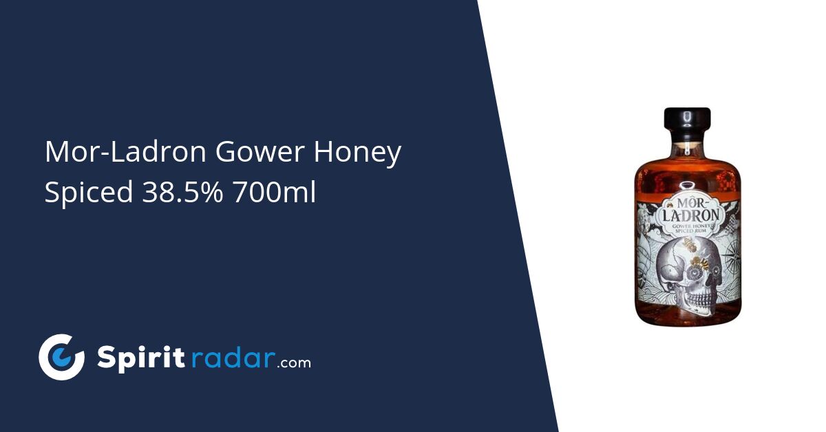 Mor-Ladron Gower Honey Spiced 38.5% 700ml - Spirit Radar