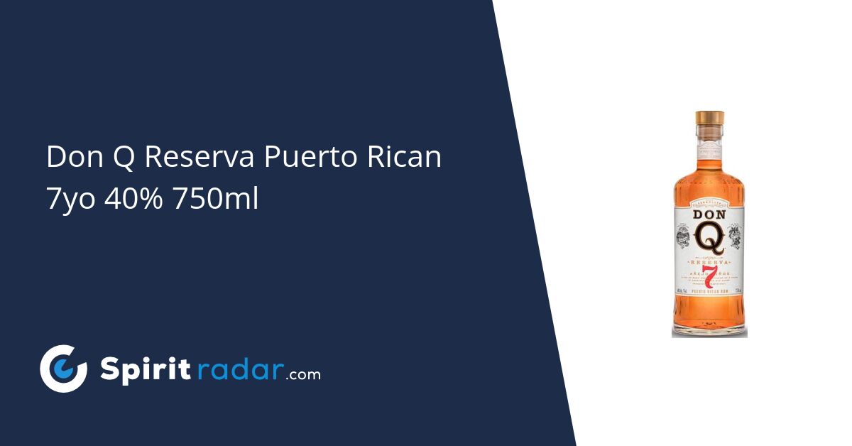 Don Q Reserva Puerto Rican 7yo 40% 750ml - Spirit Radar