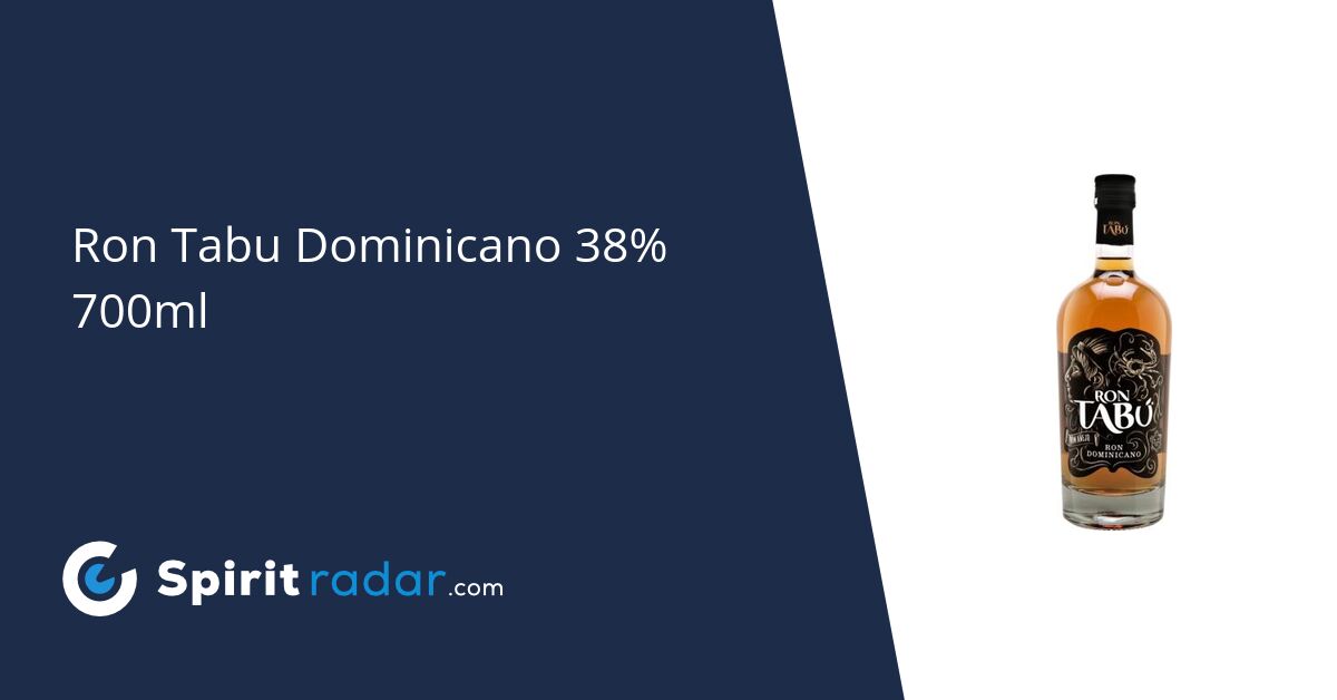 Ron Tabu Dominicano 38% 700ml - Spirit Radar