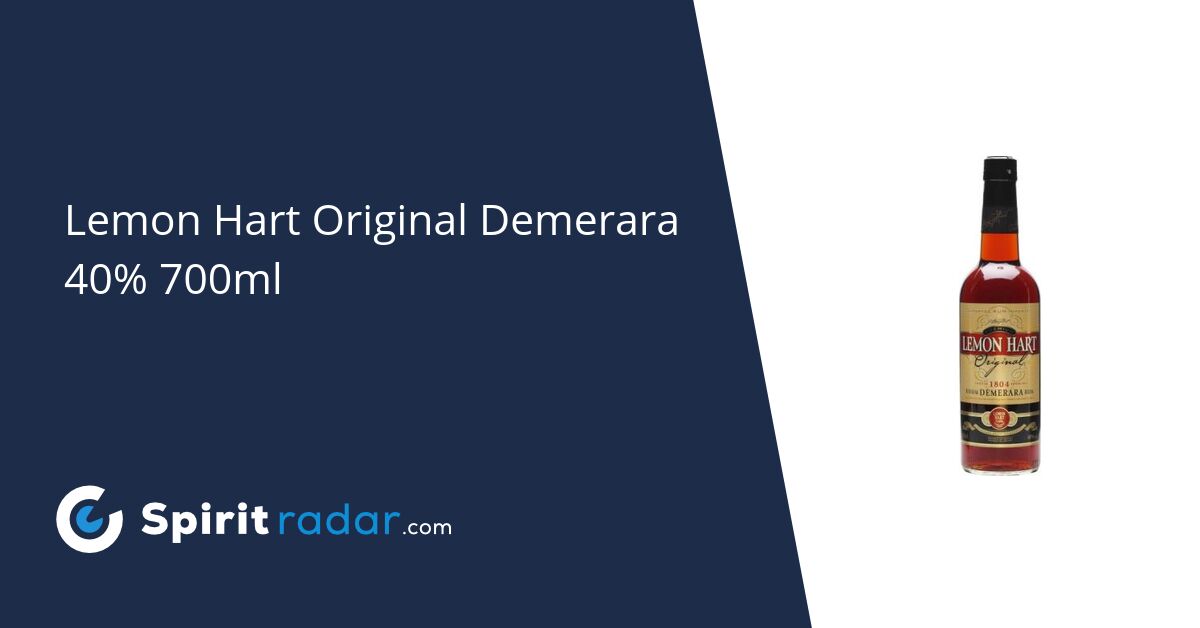Lemon Hart Original Demerara 40% 700ml - Spirit Radar