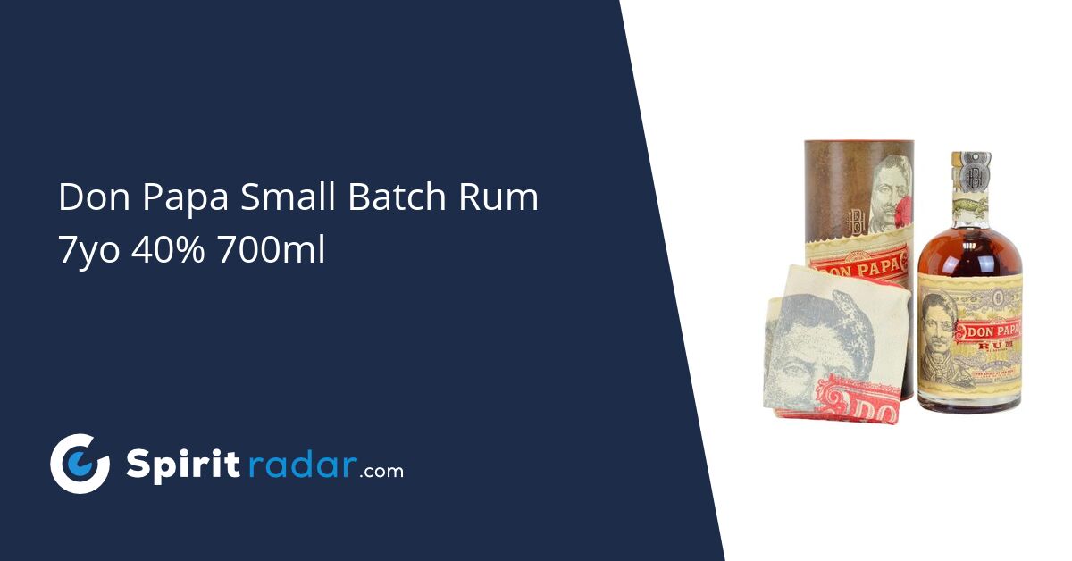 Don Papa Small Batch Rum 7yo 40% 700ml - Spirit Radar