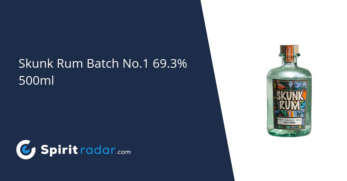 Skunk Rum Batch No.1 69.3% 500ml - Spirit Radar