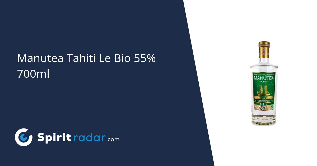 Manutea Tahiti Le Bio 55% 700ml - Spirit Radar