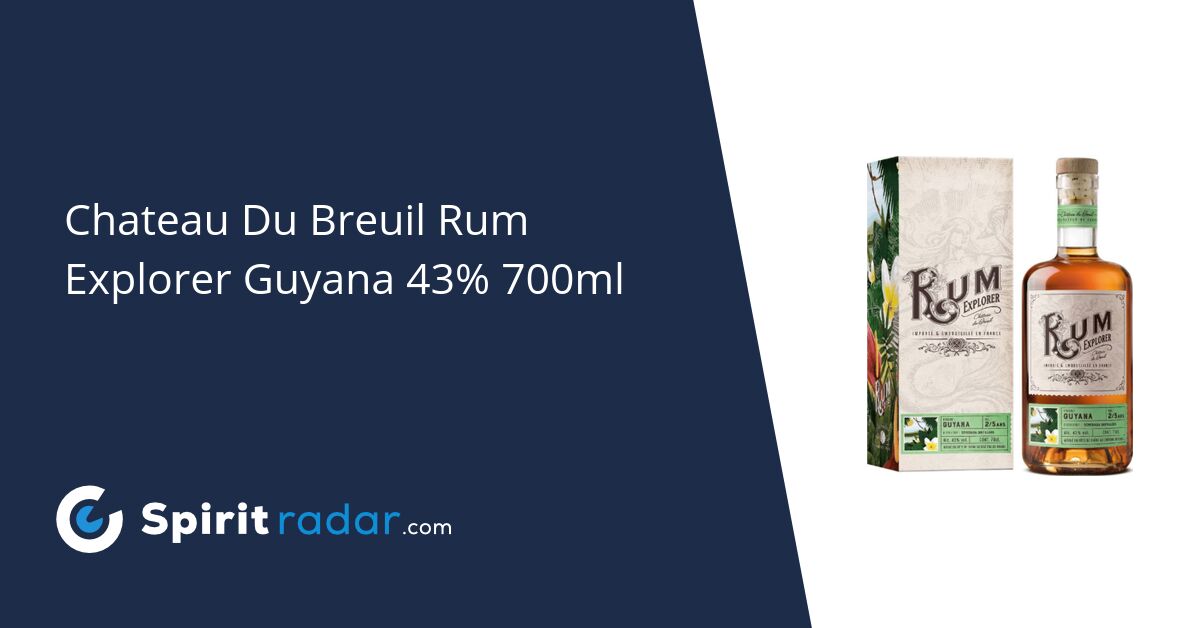 Chateau Du Breuil Rum Explorer Guyana 43% 700ml - Spirit Radar