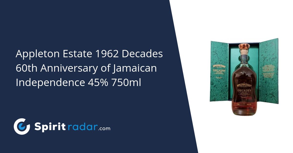 Appleton Estate 1962 Decades 60th Anniversary of Jamaican Independence ...