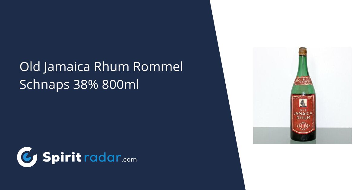 Old Jamaica Rhum Rommel Schnaps 38% 800ml - Spirit Radar