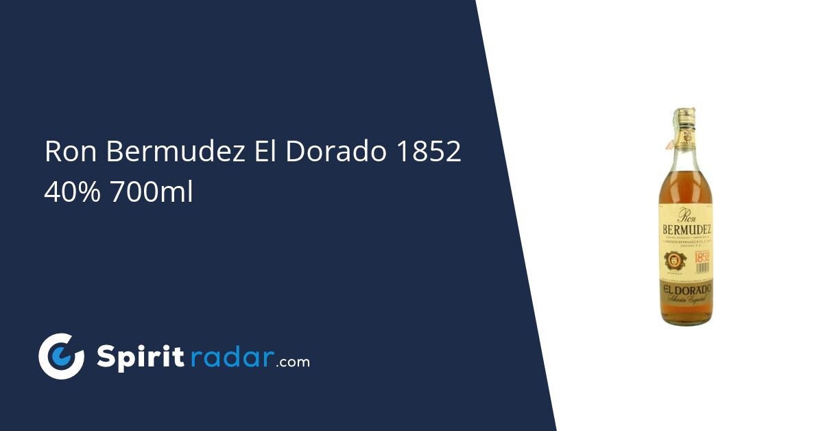Ron Bermudez El Dorado 1852 40% 700ml - Spirit Radar