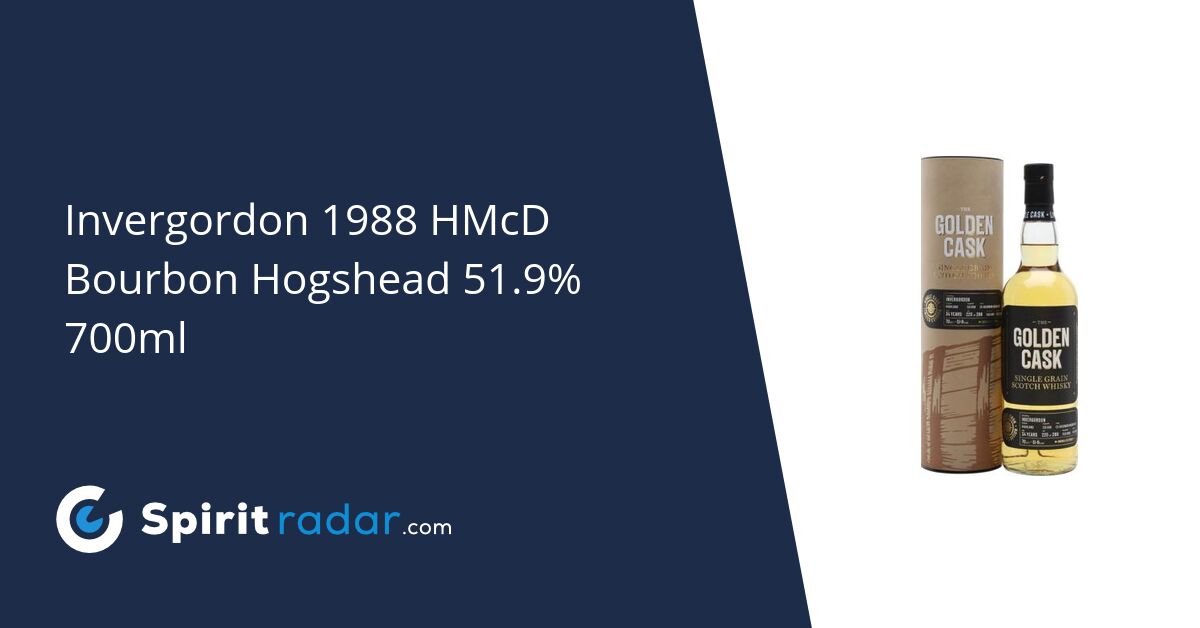 Invergordon 1988 HMcD Bourbon Hogshead 51.9% 700ml - Spirit Radar