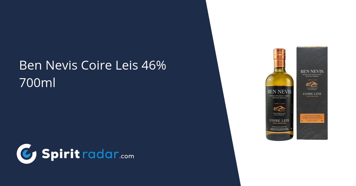 Ben Nevis Coire Leis 1st Fill Ex-Bourbon 46% 700ml - Spirit Radar