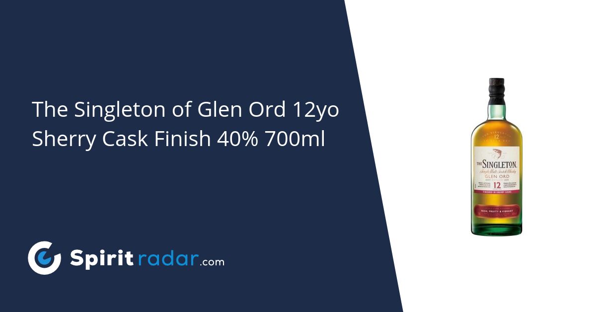 The Singleton of Glen Ord 12yo Sherry Cask Finish 40% 700ml - Spirit Radar