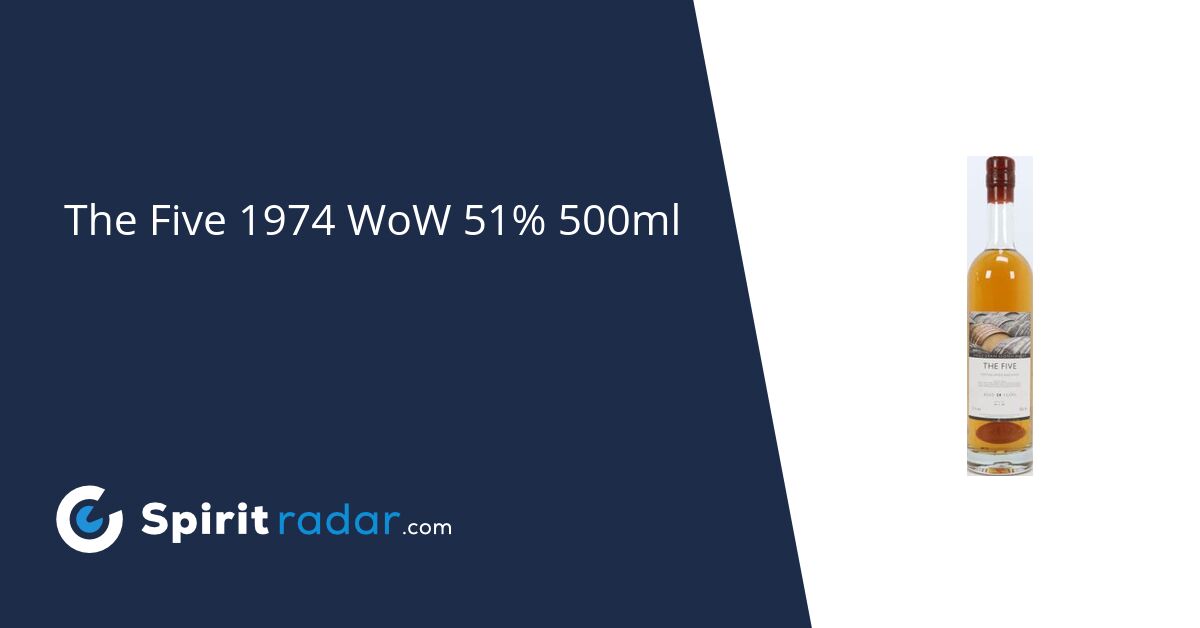 The Five 1974 WoW 51% 500ml - Spirit Radar