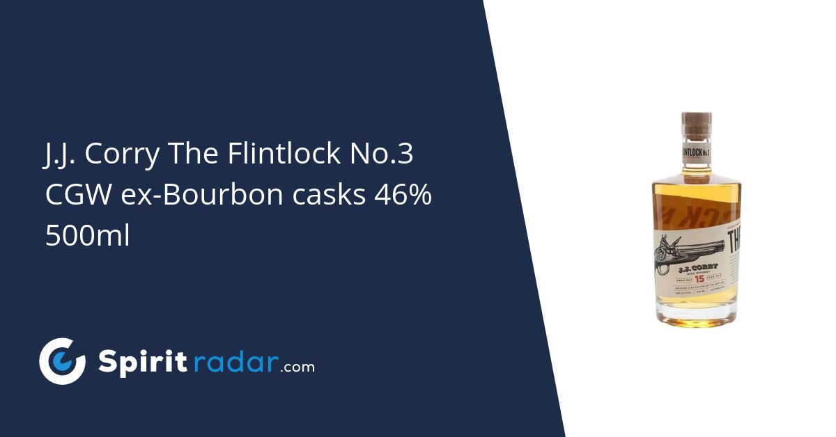 J.J. Corry The Flintlock No.3 CGW ex-Bourbon casks 46% 500ml - Spirit Radar