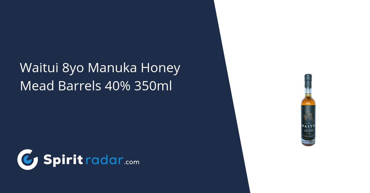 Waitui 8yo Manuka Honey Mead Barrels 40% 350ml - Spirit Radar