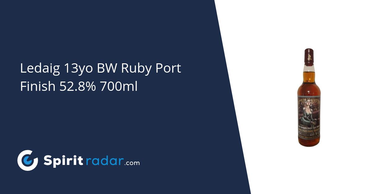 Ledaig 13yo BW Ruby Port Finish 52.8% 700ml - Spirit Radar