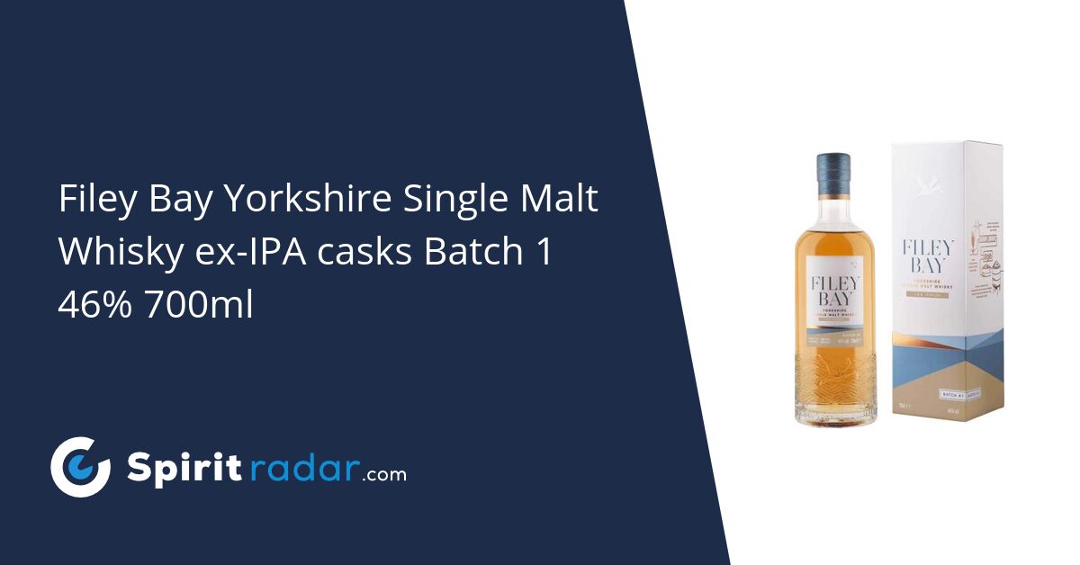 Filey Bay Yorkshire Single Malt Whisky ex-IPA casks Batch 1 46% 700ml ...