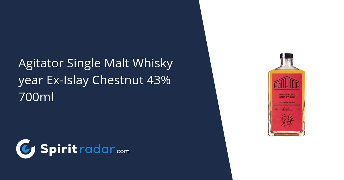 Agitator Single Malt Whisky year Ex-Islay Chestnut 43% 700ml - Spirit Radar