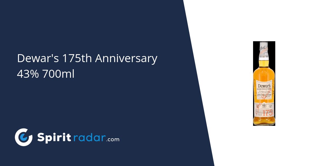 Dewar's 175th Anniversary 43% 700ml - Spirit Radar