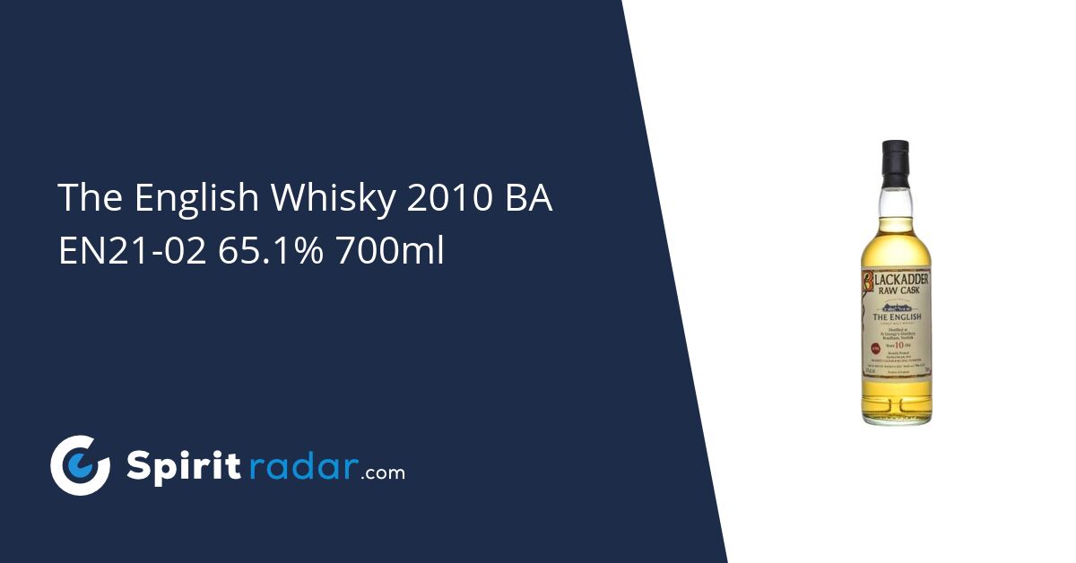 The English Whisky 2010 BA EN21-02 65.1% 700ml - Spirit Radar