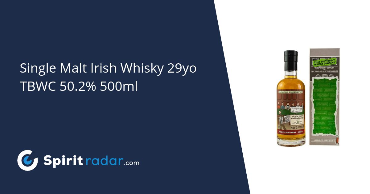 Single Malt Irish Whisky 29yo TBWC 50.2% 500ml - Spirit Radar