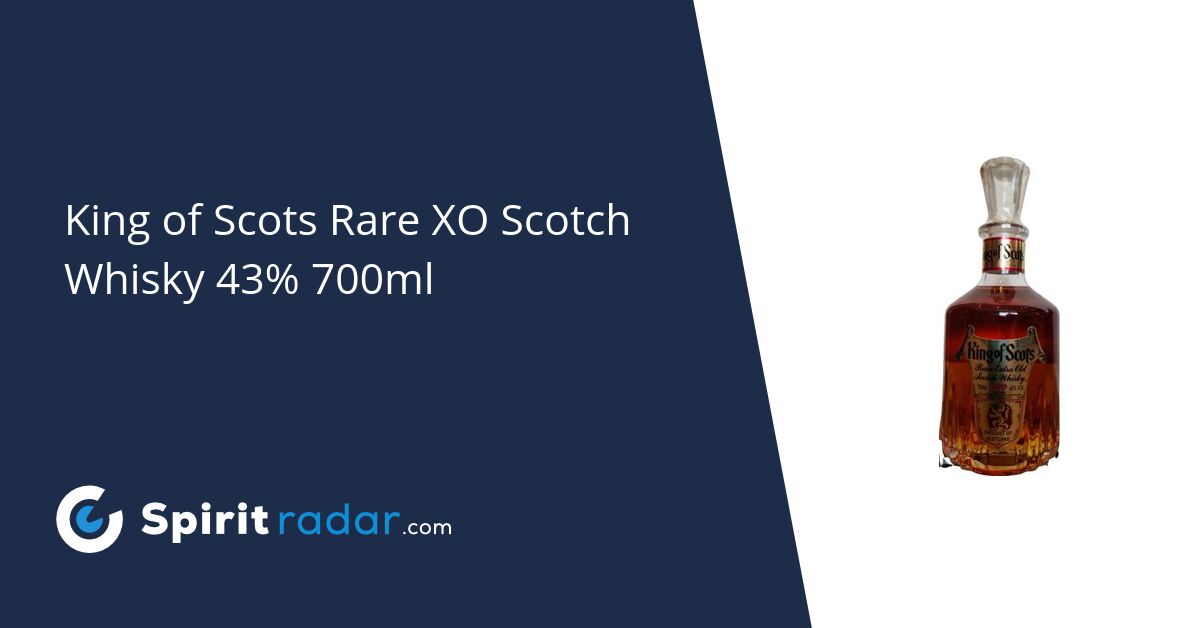 King of Scots Rare XO Scotch Whisky 43% 700ml - Spirit Radar
