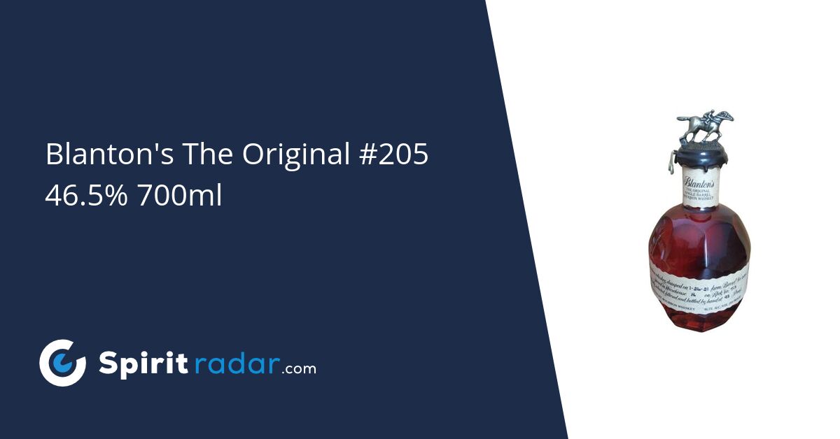 Blanton's The Original #205 46.5% 700ml - Spirit Radar