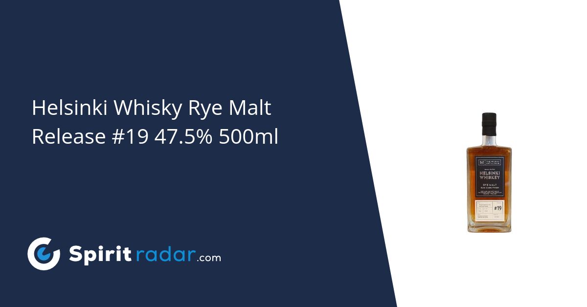 Helsinki Whisky Rye Malt Release #19 47.5% 500ml - Spirit Radar