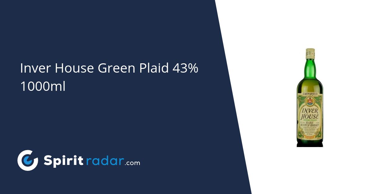 Inver House Green Plaid 43% 1000ml - Spirit Radar