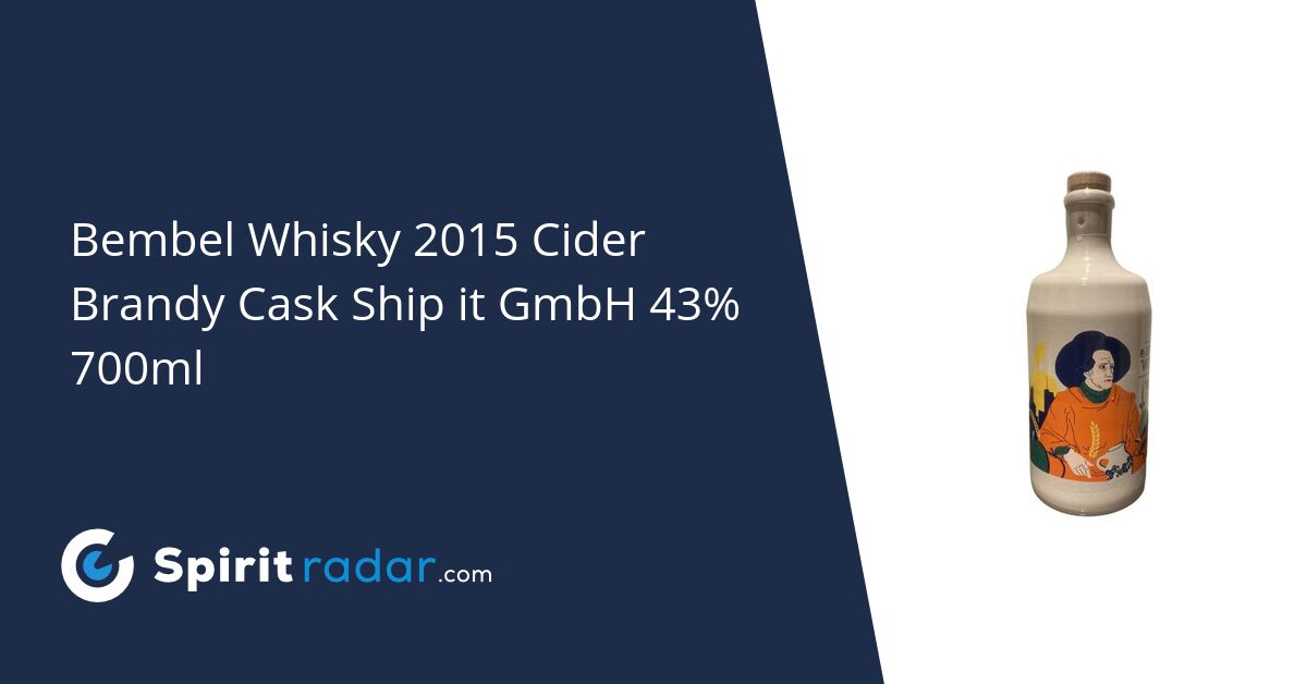 Bembel Whisky 2015 Cider Brandy Cask Ship it GmbH 43% 700ml - Spirit Radar