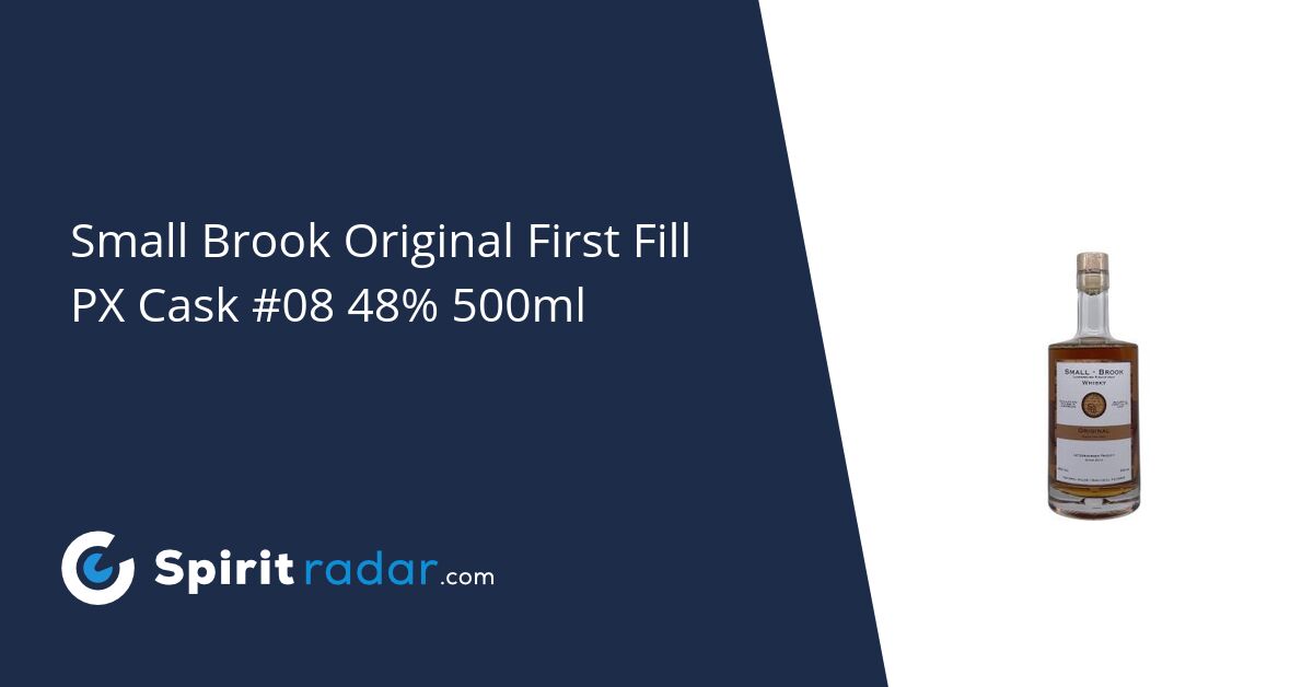 Small Brook Original First Fill PX Cask #08 48% 500ml - Spirit Radar