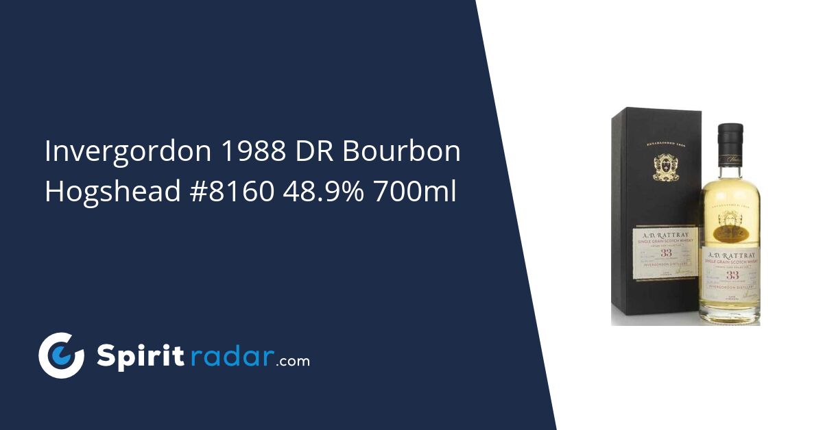 Invergordon 1988 DR Bourbon Hogshead #8160 48.9% 700ml - Spirit Radar
