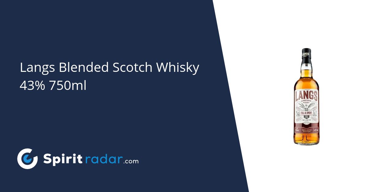 Langs Blended Scotch Whisky 43% 750ml - Spirit Radar