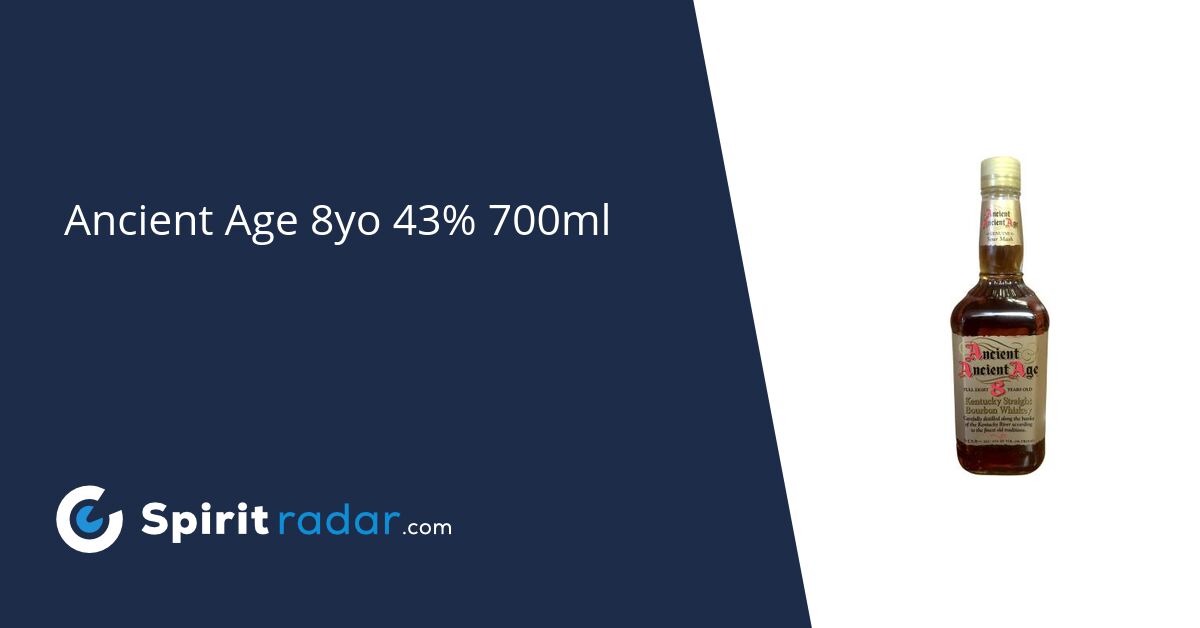 Ancient Age 8yo 43% 700ml - Spirit Radar