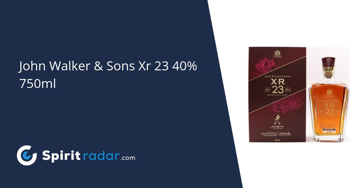 John Walker & Sons Xr 23 40% 750ml - Spirit Radar