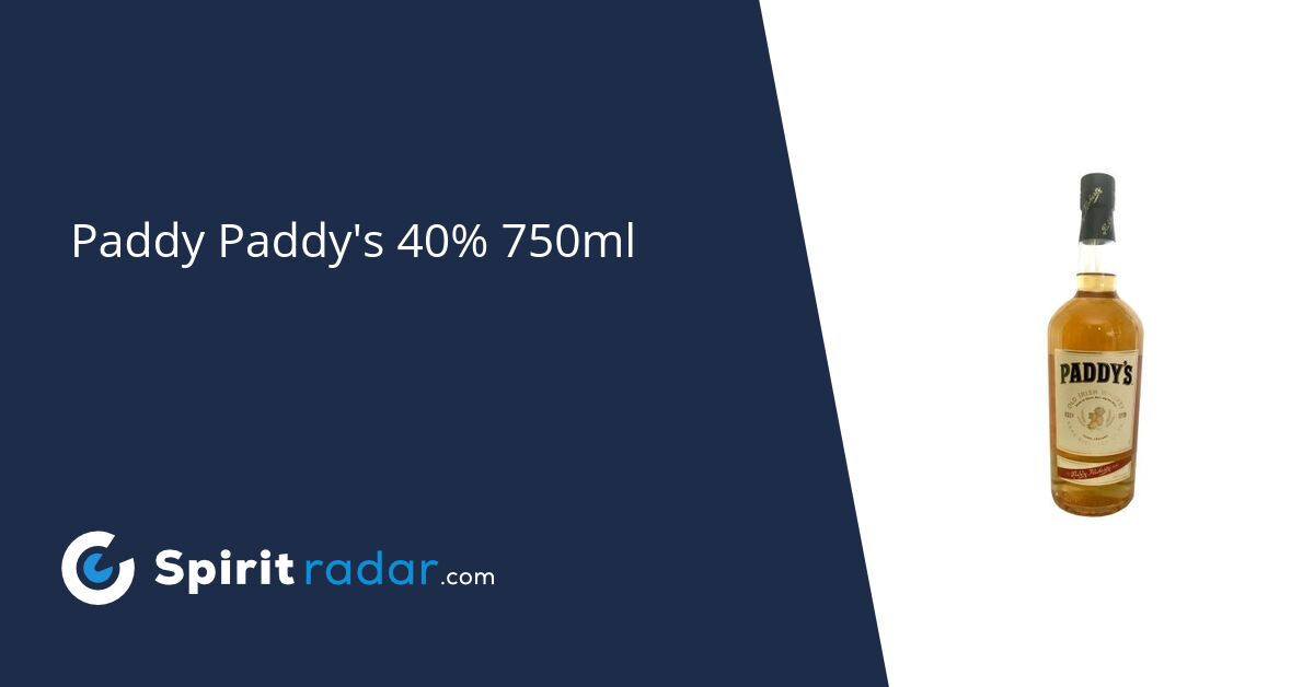 Paddy Paddy's 40% 750ml - Spirit Radar