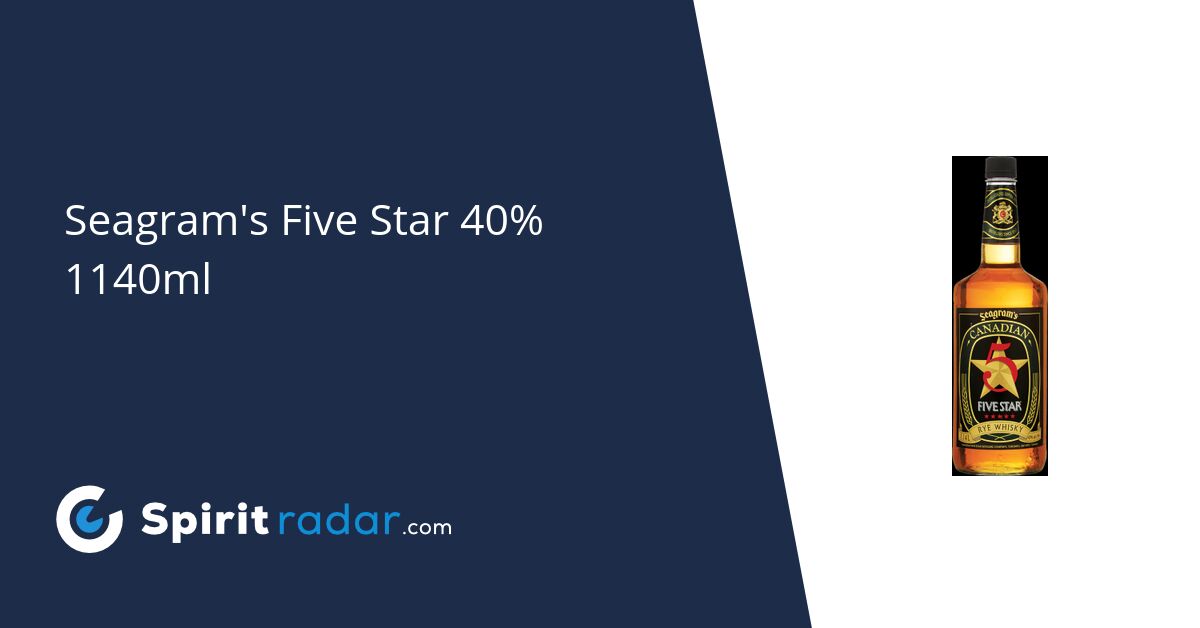 Seagram's Five Star 40% 1140ml - Spirit Radar