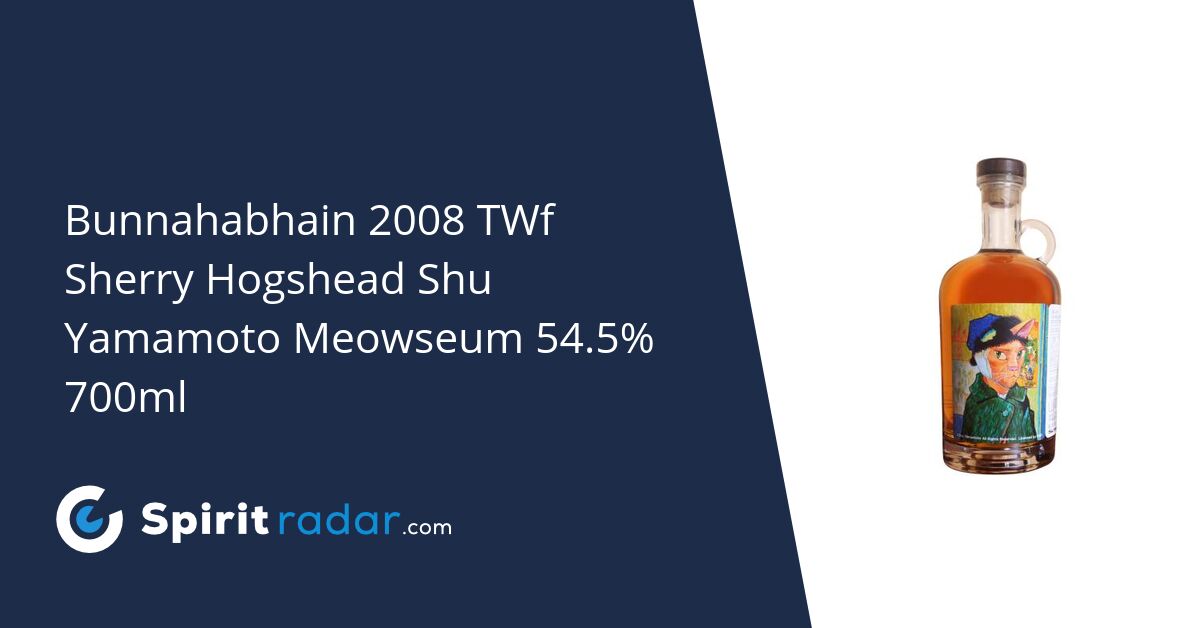 Bunnahabhain 2008 TWf Sherry Hogshead Shu Yamamoto Meowseum 54.5% 700ml - Spirit Radar