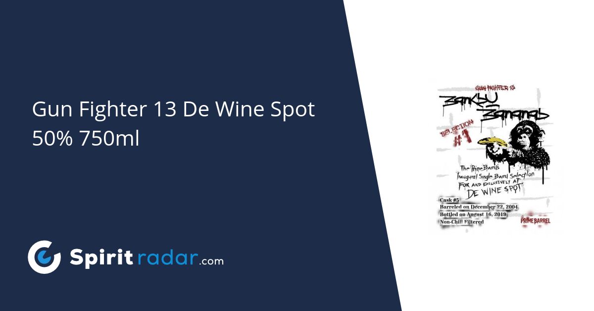 Gun Fighter 13 De Wine Spot 50% 750ml - Spirit Radar