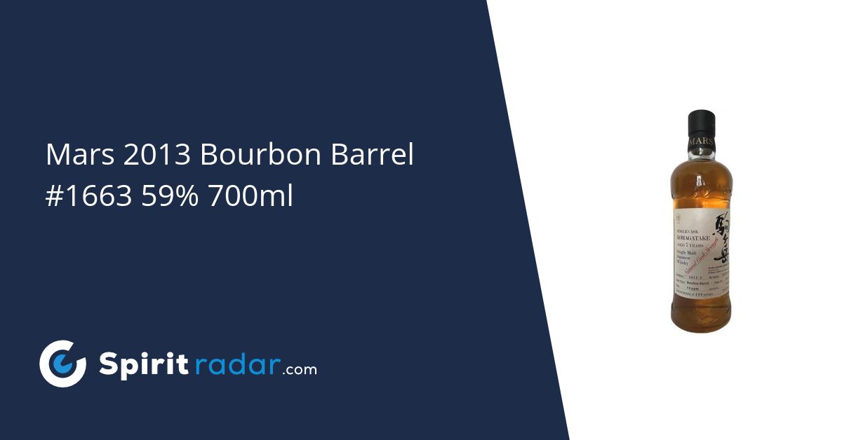 Mars 2013 Bourbon Barrel #1663 59% 700ml - Spirit Radar