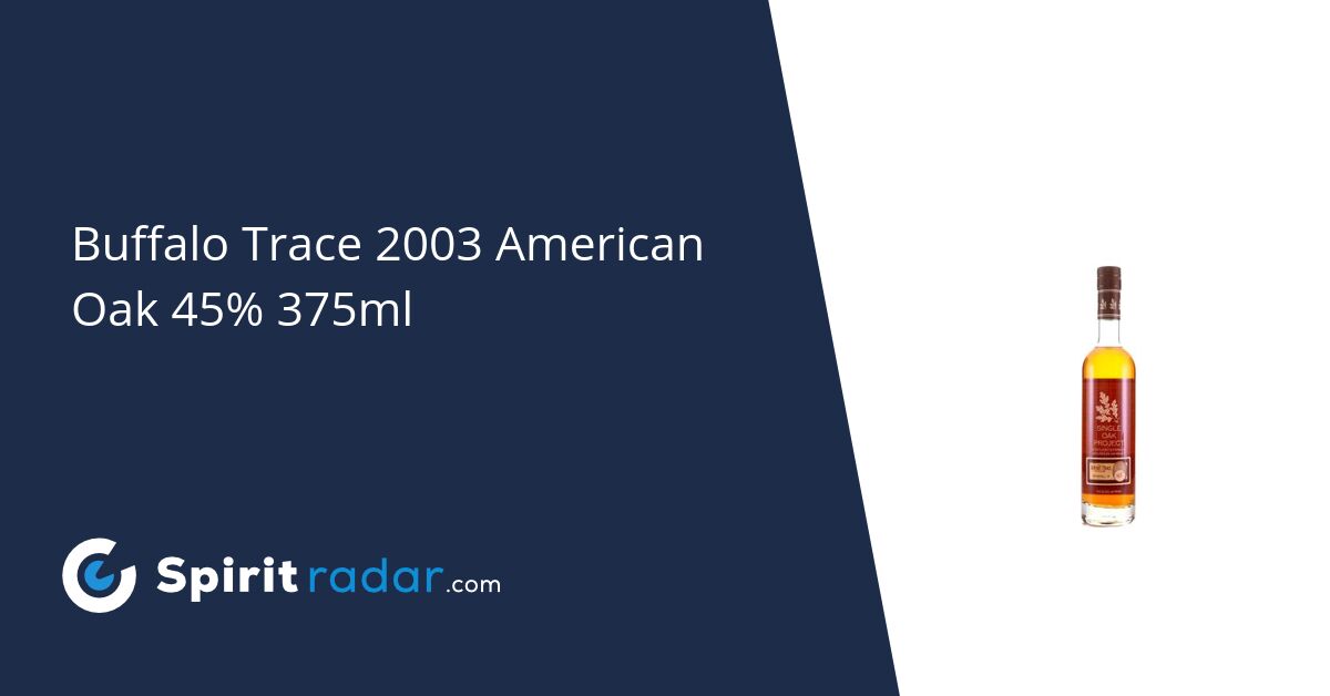 Buffalo Trace 2003 American Oak 45% 375ml - Spirit Radar
