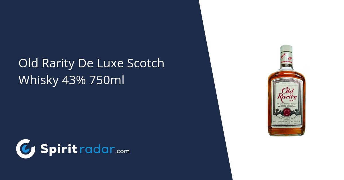Old Rarity De Luxe Scotch Whisky 43% 750ml - Spirit Radar