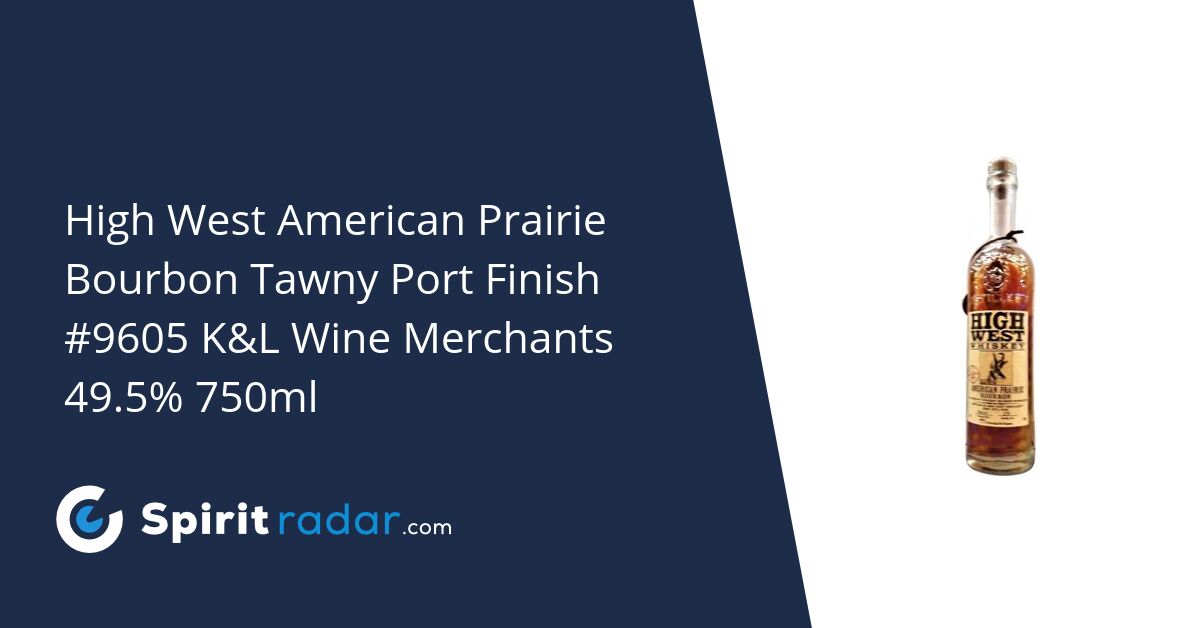 High West American Prairie Bourbon Tawny Port Finish #9605 K&L Wine ...