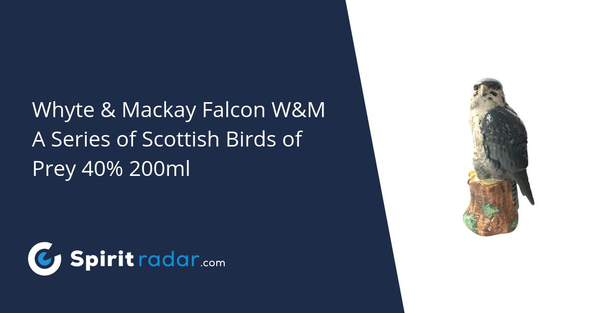 Whyte & Mackay Falcon W&M A Series of Scottish Birds of Prey 40% 200ml ...