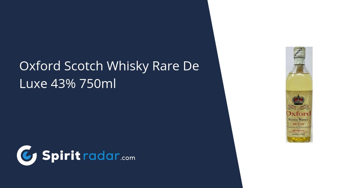 Oxford Scotch Whisky Rare De Luxe 43% 750ml - Spirit Radar