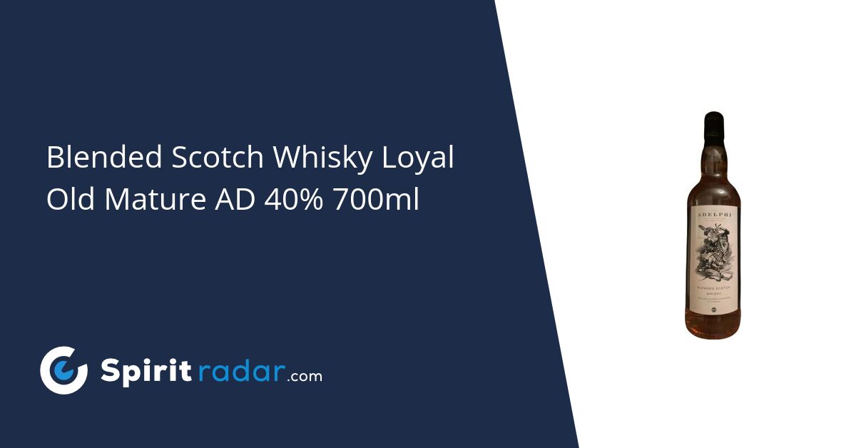 Blended Scotch Whisky Loyal Old Mature AD 40% 700ml - Spirit Radar