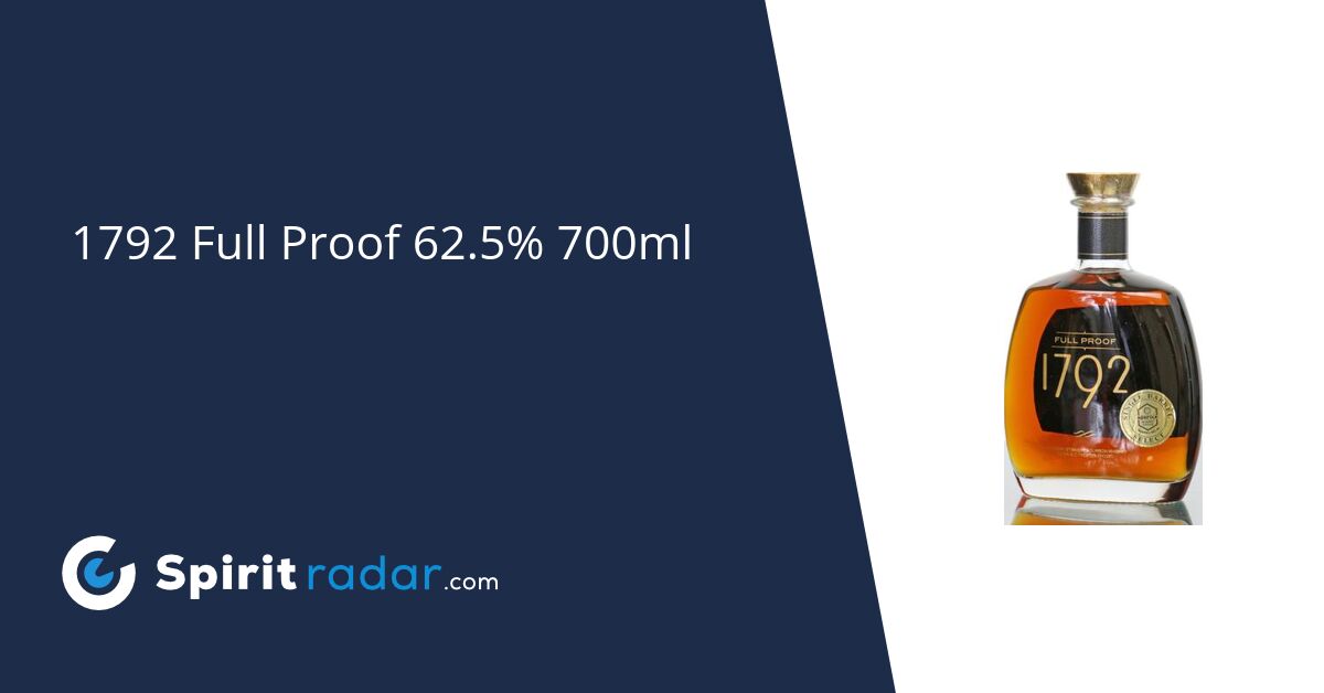 1792 Full Proof 62.5% 700ml - Spirit Radar