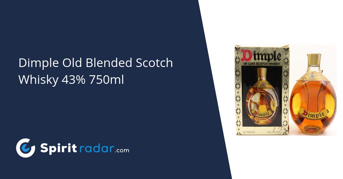 Dimple Old Blended Scotch Whisky 43% 750ml - Spirit Radar