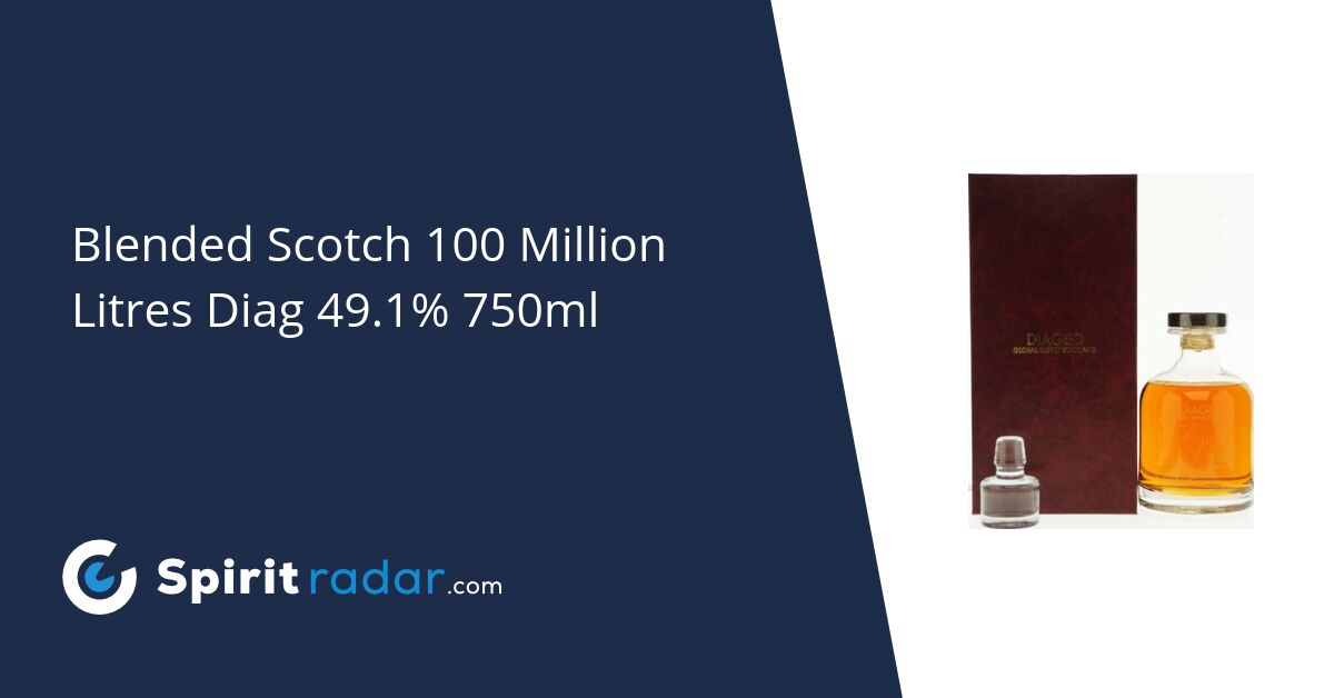 Blended Scotch 100 Million Litres Diag 49.1% 750ml - Spirit Radar